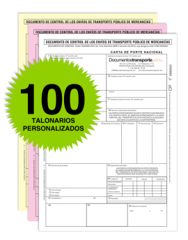 Documentos transporte, CMR transporte, Carta de porte, talonarios ...